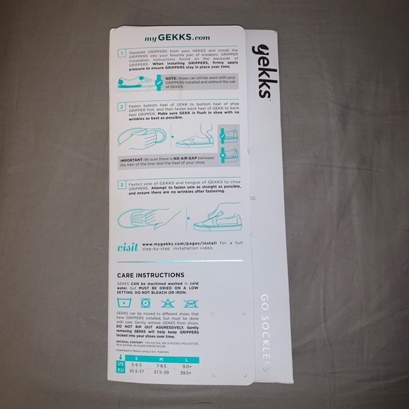 Gekks | Shoes | Gekks Breathable Shoe Liners Womens Small 565 | Poshmark